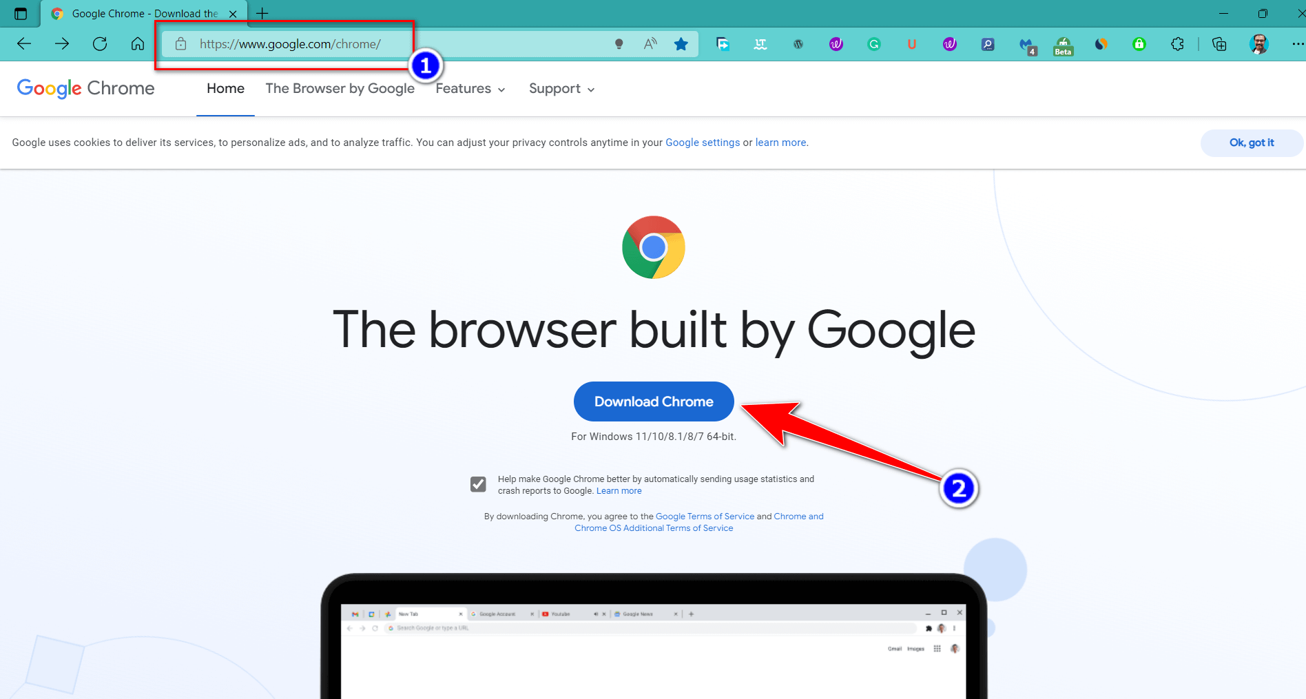 How to download and install Google Chrome browser on Windows 11?