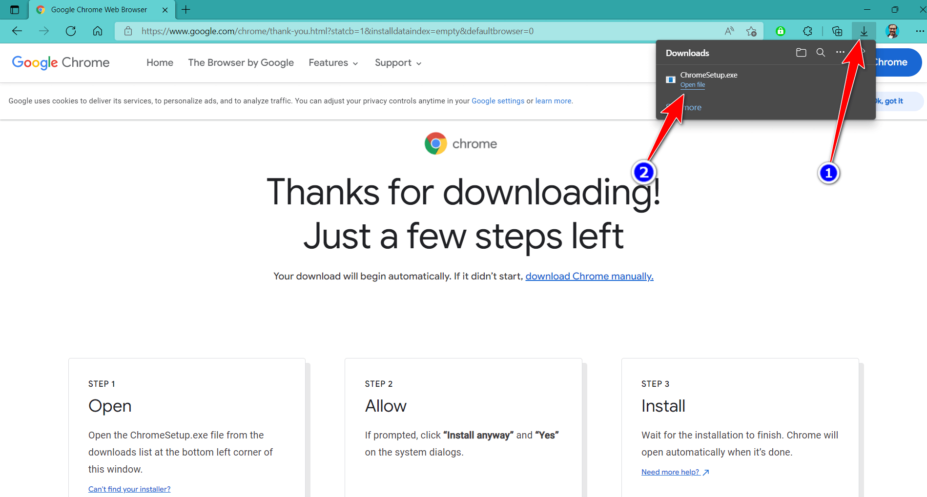 How to download and install Google Chrome browser on Windows 11?