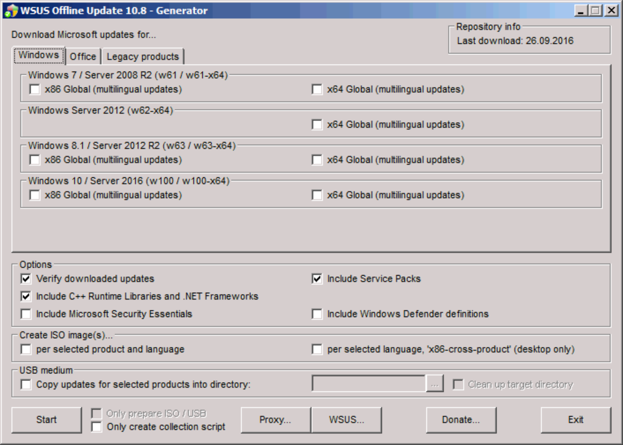 WSUS Offline Update: How to update windows 10 without Net