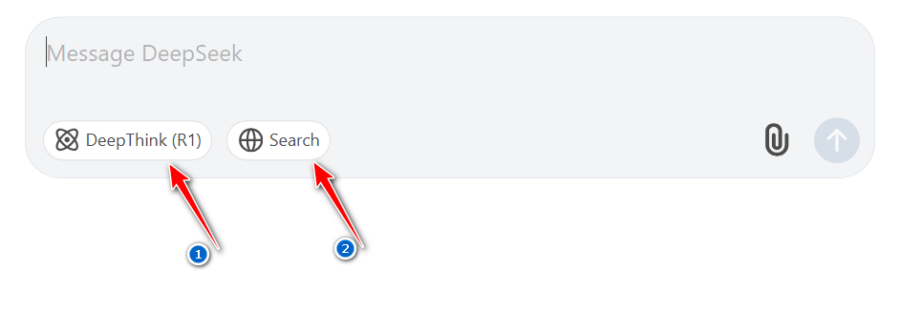What are the DeepSeek’s DeepThink (R1) and Search Features?