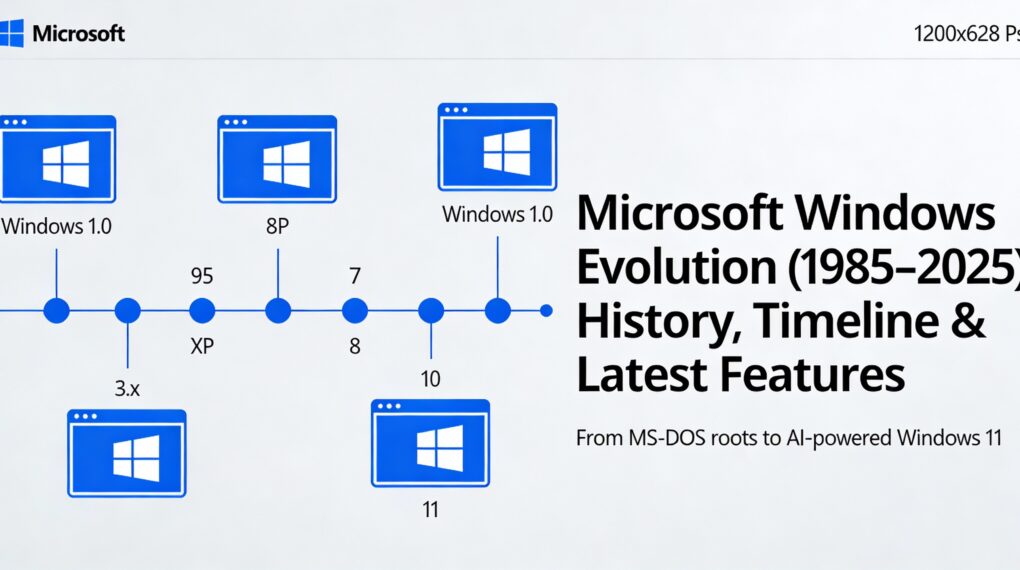 Microsoft Windows Evolution 2026: History, Timeline and more